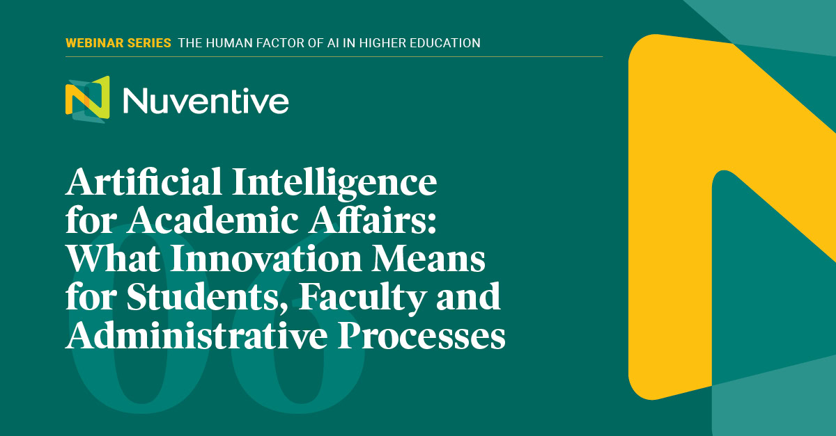AI for Academic Affairs: Impacts for Students, Faculty, Processes
